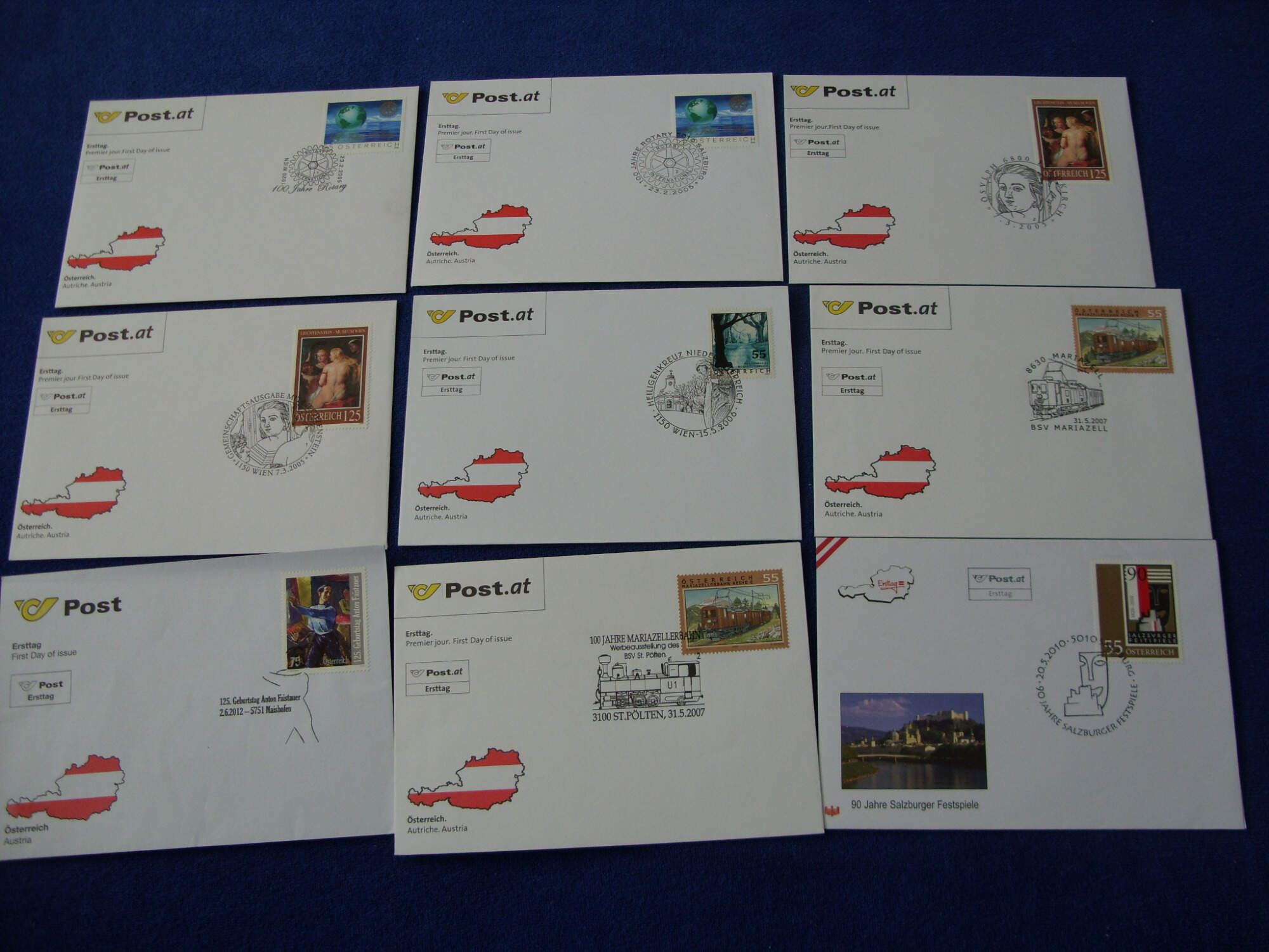 RAKOUSKO - VĚTŠÍ PARTIE ARŠÍKŮ A FDC V KRABICI !!! | Aukro