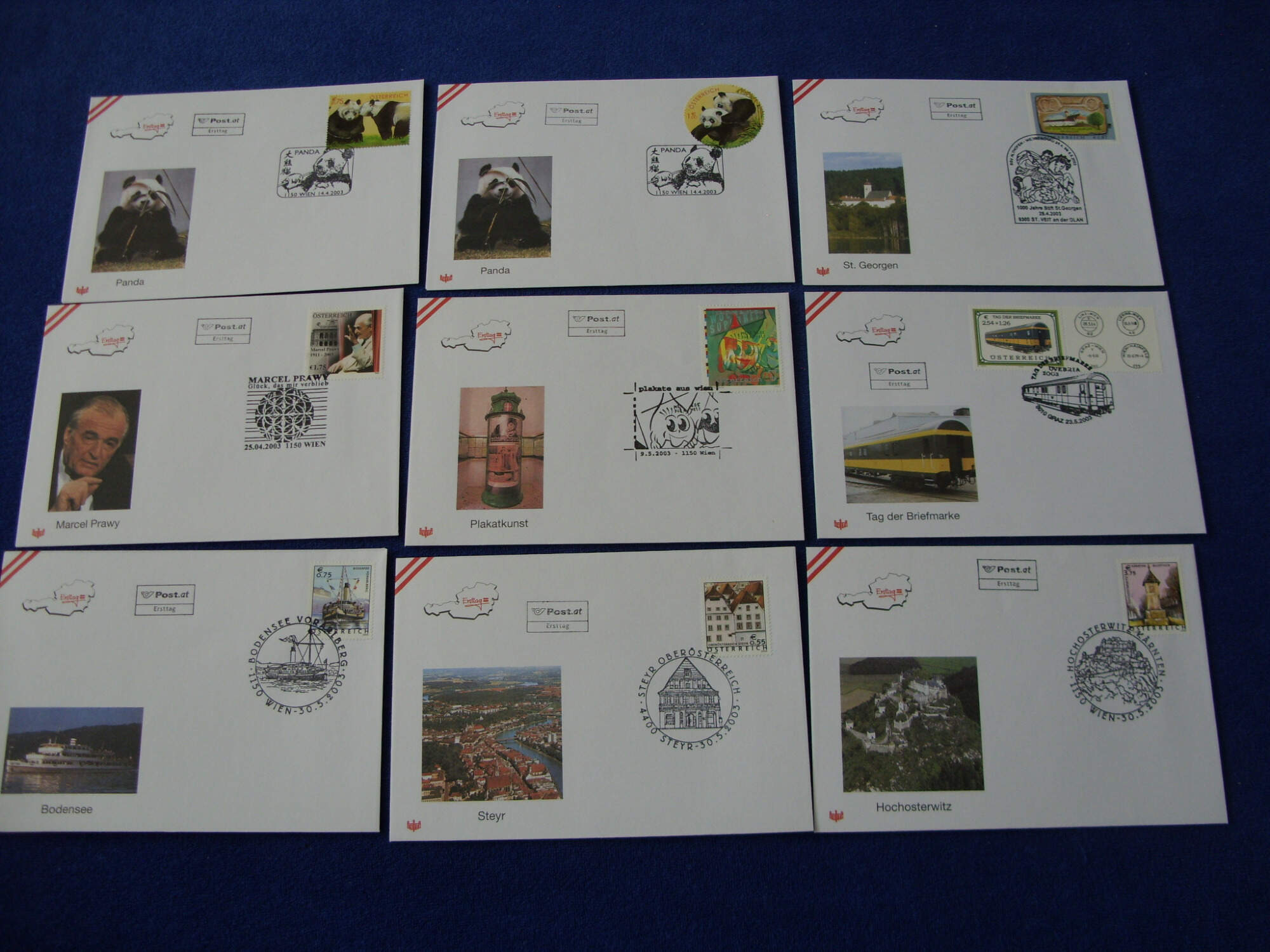 RAKOUSKO - VĚTŠÍ PARTIE ARŠÍKŮ A FDC V KRABICI !!! | Aukro